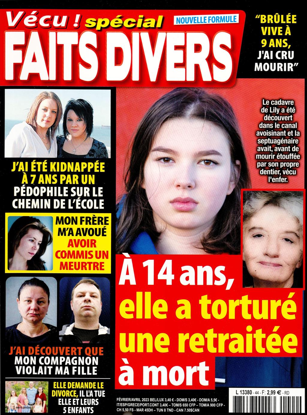 Catalogue Produits 13380 VECU FAITS DIVERS PEOPLE STORY 44