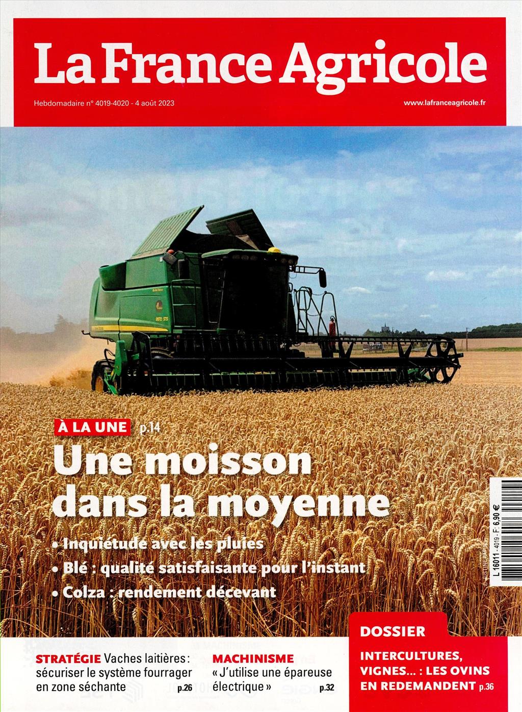 Catalogue Produits 16011 FRANCE AGRICOLE (LA) 4019