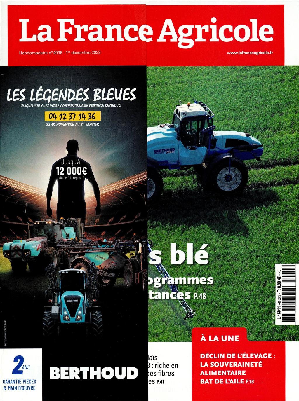 Catalogue Produits 16011 FRANCE AGRICOLE (LA) 4036